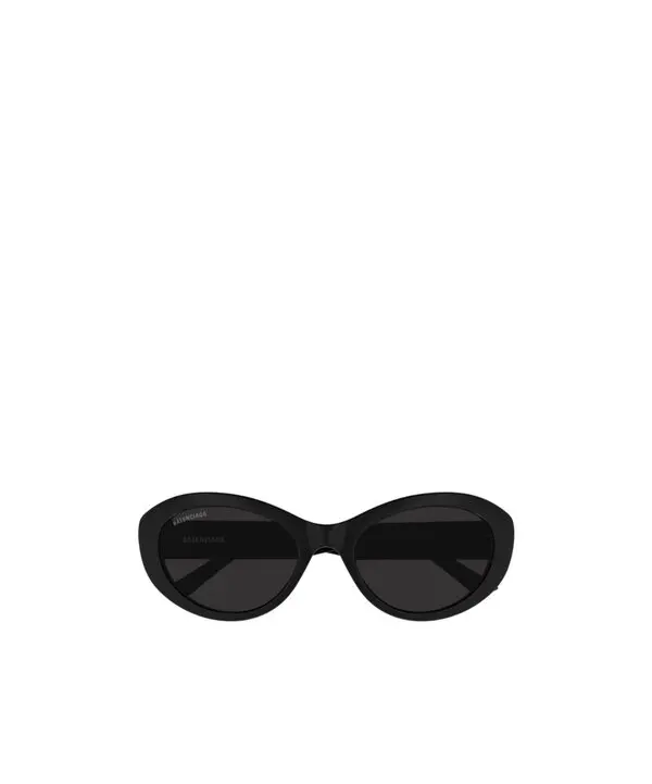Balenciaga Oval Frame Sunglasses - Black