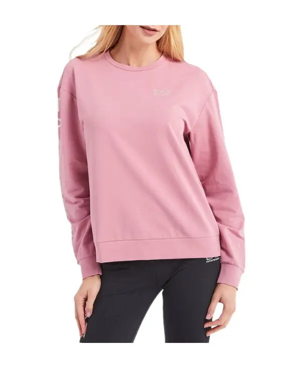 EA7 Long-sleeve Crewneck Sweater - Pink