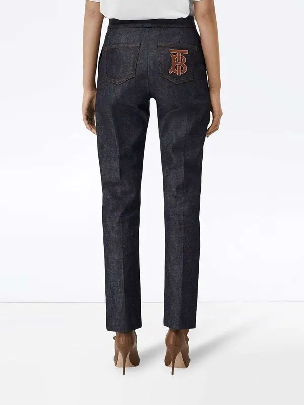 Burberry Straight Fit Monogram Motif Japanese Denim Jeans