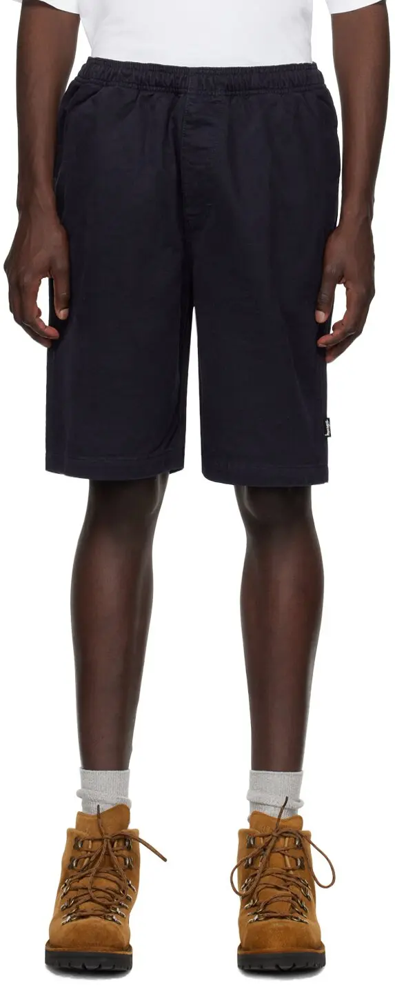 StÜssy Elasticated Waistband Shorts - Black