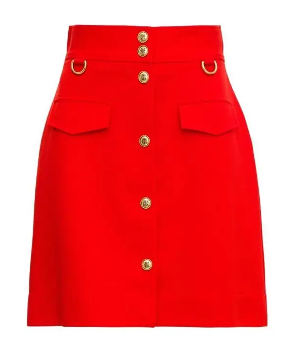 Givenchy Buttoned A-line Mini Skirt