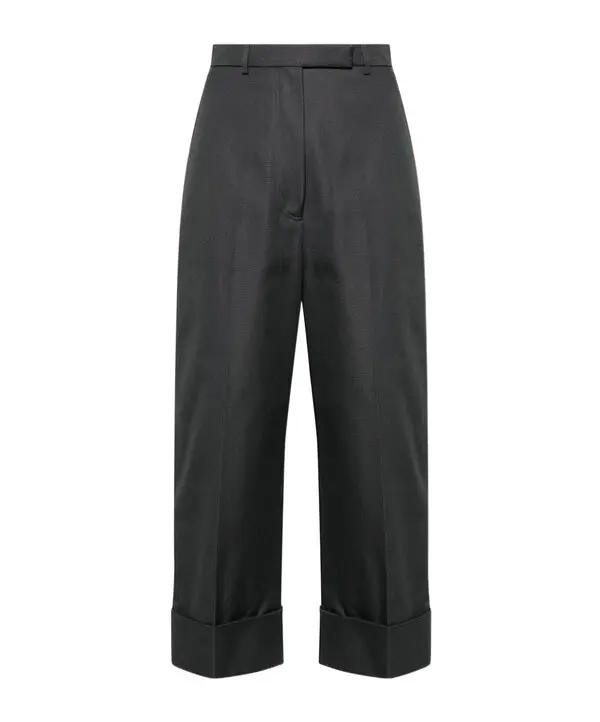 Thom Browne High-waisted Canvas Trousers - No
