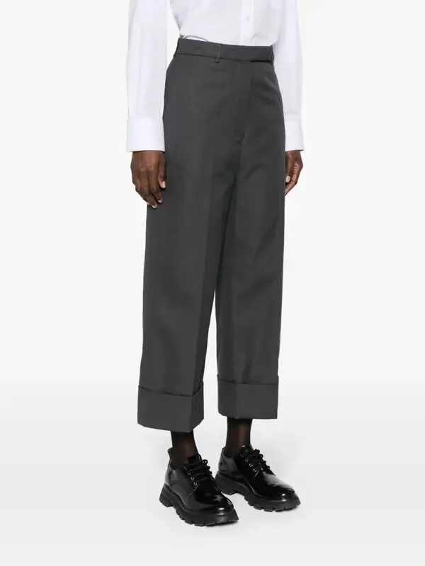 Thom Browne High-waisted Canvas Trousers