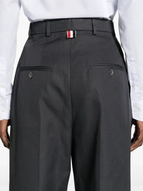Thom Browne High-waisted Canvas Trousers