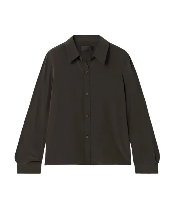 NILI LOTAN Simone Silk-crepe Shirt