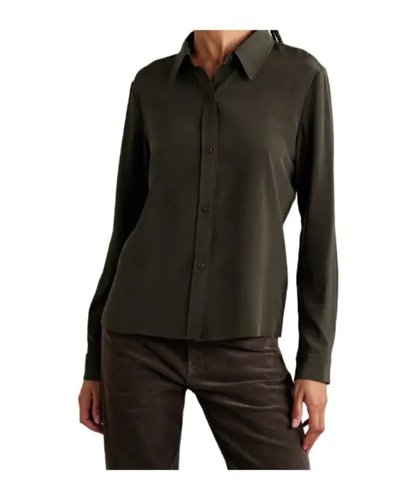 NILI LOTAN Simone Silk-crepe Shirt