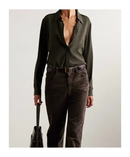 NILI LOTAN Simone Silk-crepe Shirt