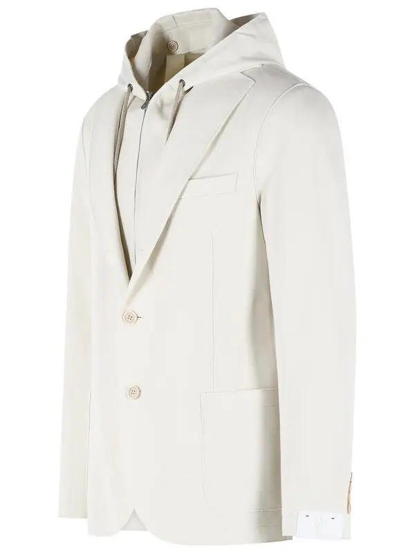 Eleventy Hooded Single-breasted Blazer