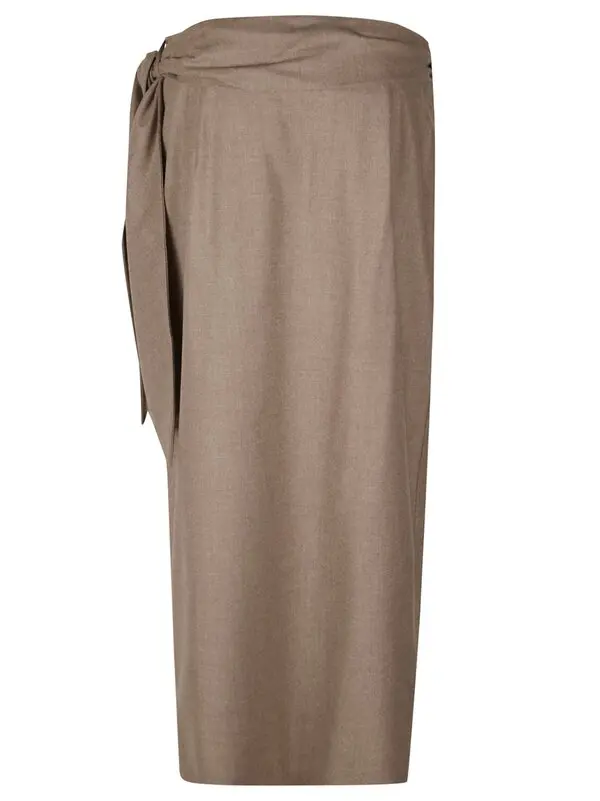 Max Mara Long Stretch-cashmere Skirt