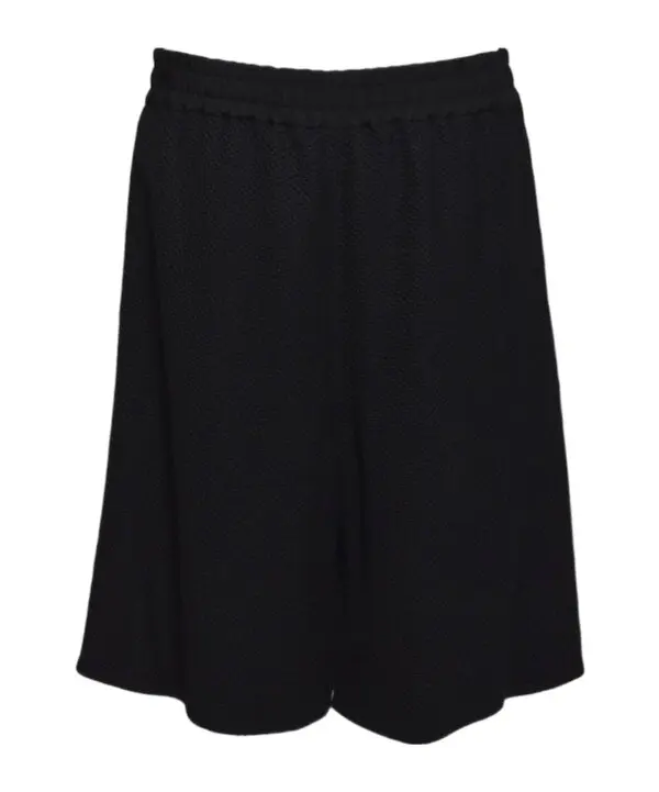 JIL SANDER Honeycomb Relaxed Fit Shorts - Black