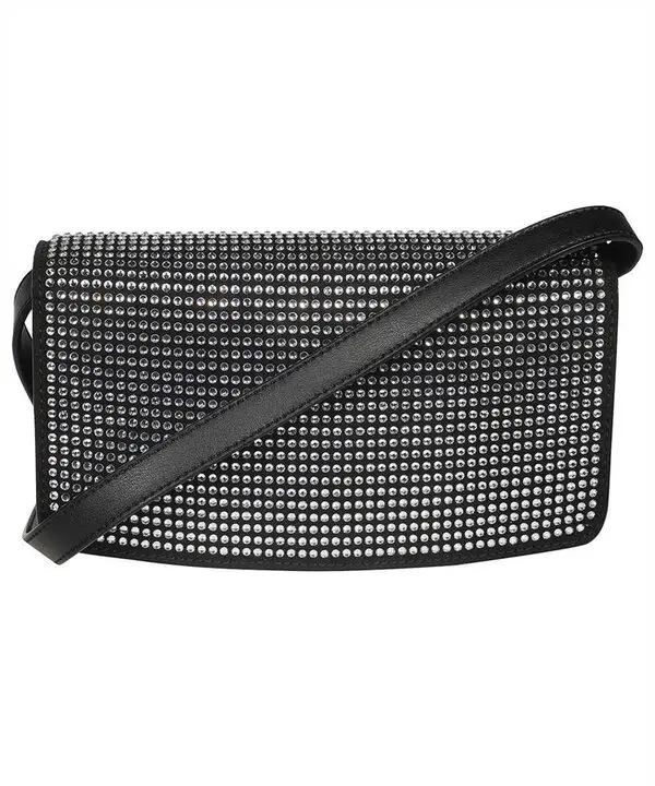 Stella McCartney Rhinestones-embellished S-wave Mini Wallet