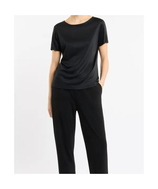 FAY Classic Fit T-shirt With Logo Detail - Black