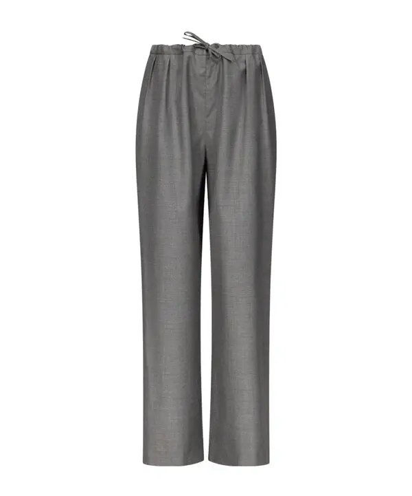 Loulou De Saison Cove Wide-leg Pants - Anthracitemelange