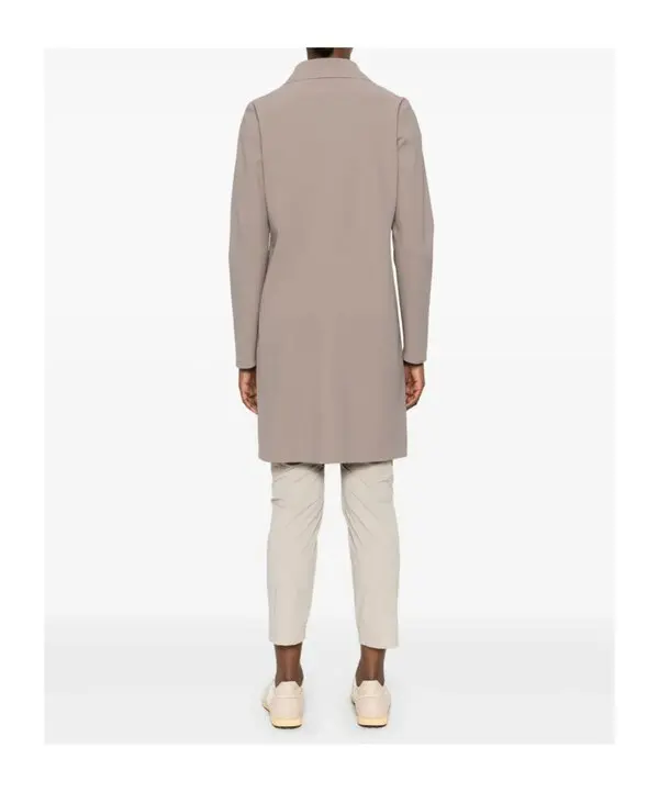 Herno Single-breasted Long-sleeved Coat - Nude