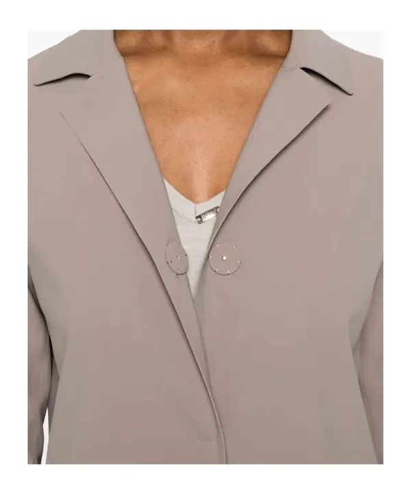 Herno Single-breasted Long-sleeved Coat - Nude