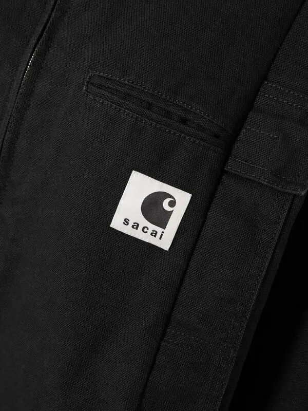 Sacai X Carhartt Logo Patch Zip-up Jacket
