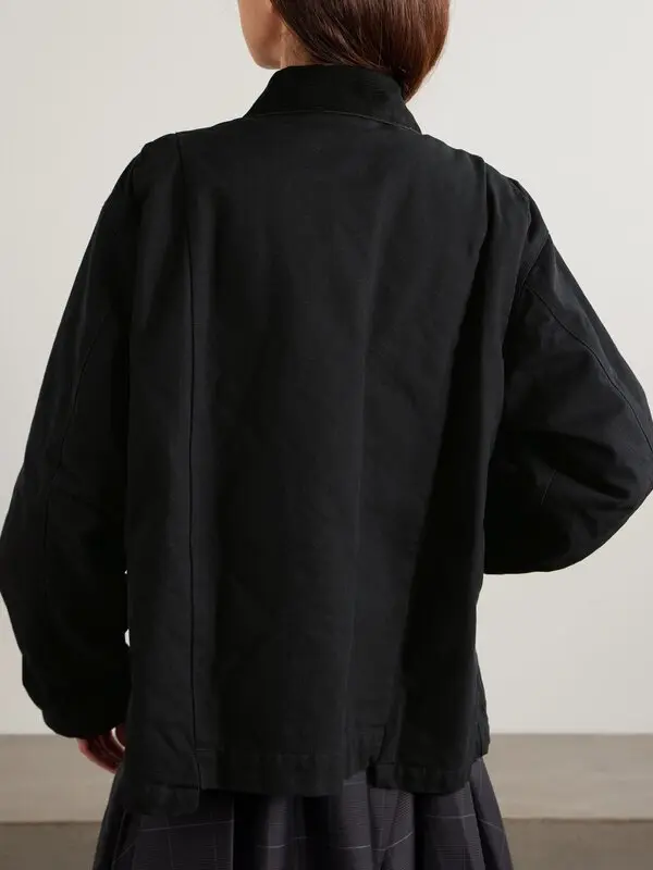 Sacai X Carhartt Logo Patch Zip-up Jacket