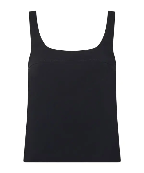 Pinko Scoop Neck Crepe Tank Top