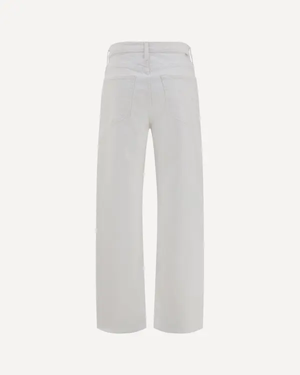 MOTHER The Dodger Sneak Jeans - White
