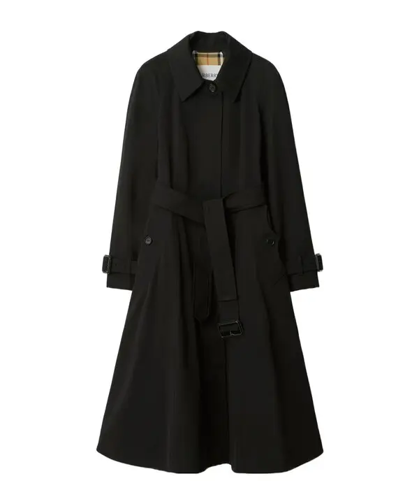 Burberry Ellingham Belted Trench Coat - Black