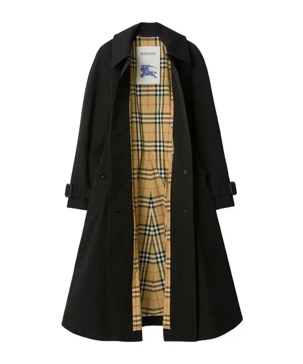 Burberry Ellingham Belted Trench Coat - Black