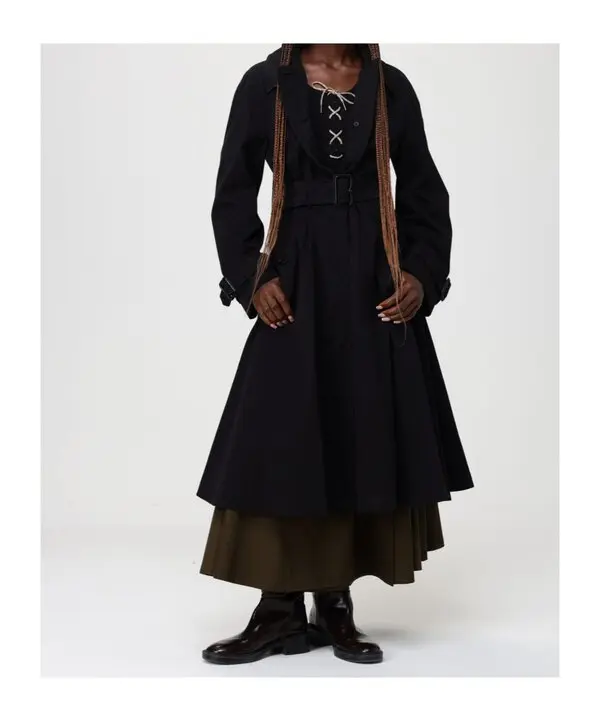 Burberry Ellingham Belted Trench Coat - Black
