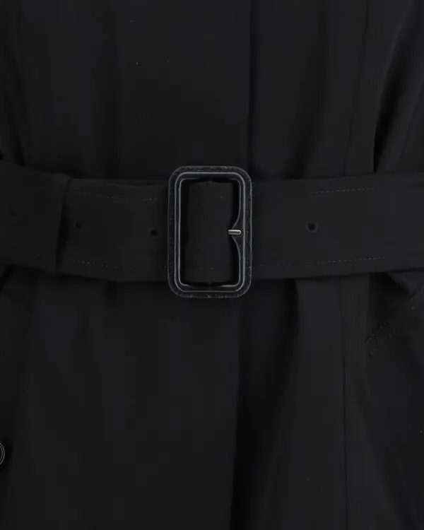 Burberry Ellingham Belted Trench Coat - Black