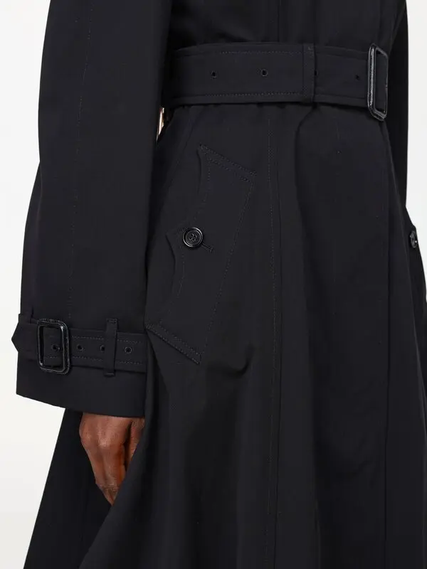 Burberry Ellingham Belted Trench Coat - Black