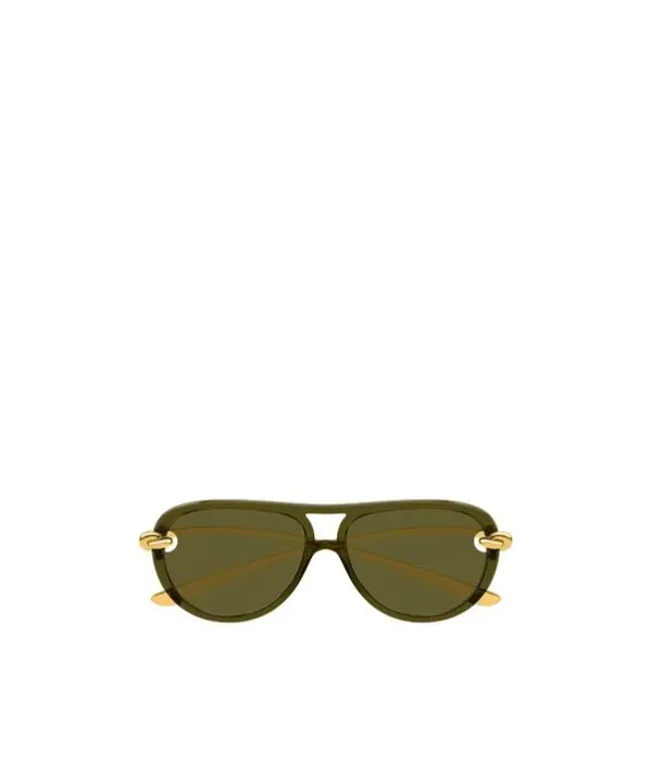 Bottega Veneta Aviator Full Rim Sunglasses - Green