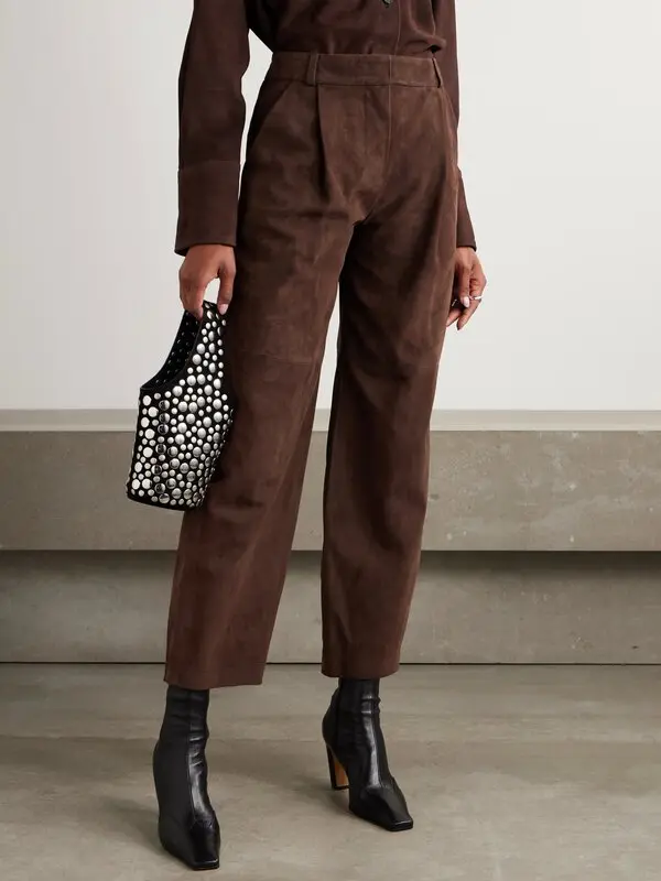 Co Tailored Cropped Trousers With Belt Loops
