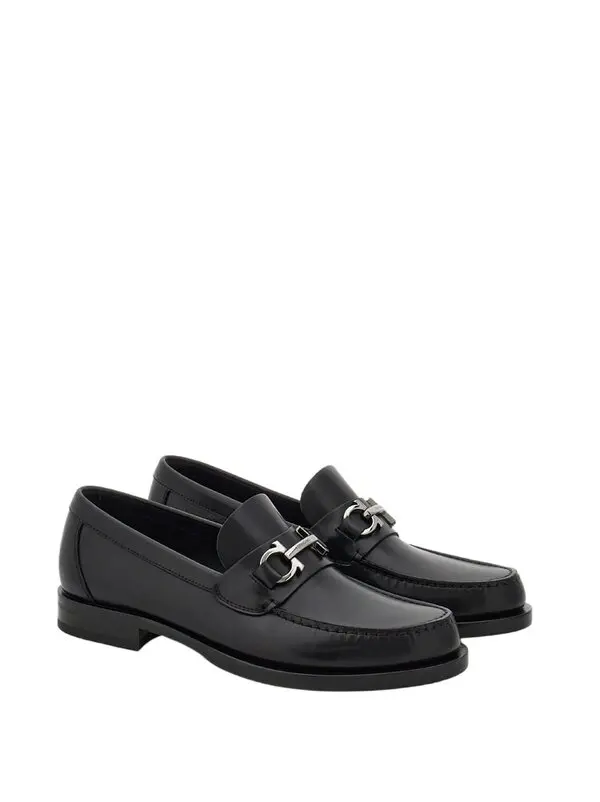 FERRAGAMO Gancini Buckle Slip-on Loafers