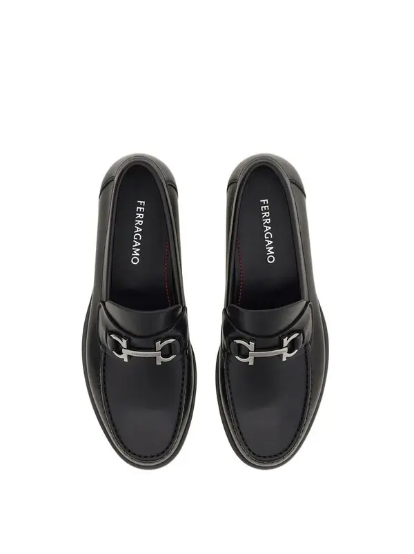 FERRAGAMO Gancini Buckle Slip-on Loafers