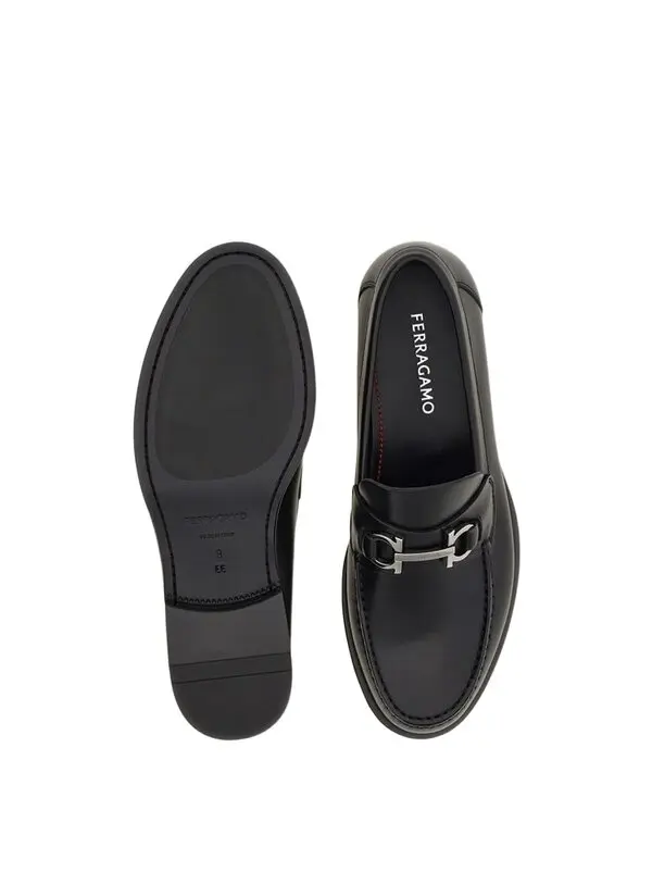 FERRAGAMO Gancini Buckle Slip-on Loafers
