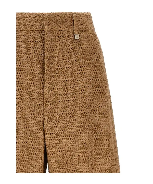 Giuseppe Di Morabito High Waist Wide-leg Raffia Trousers