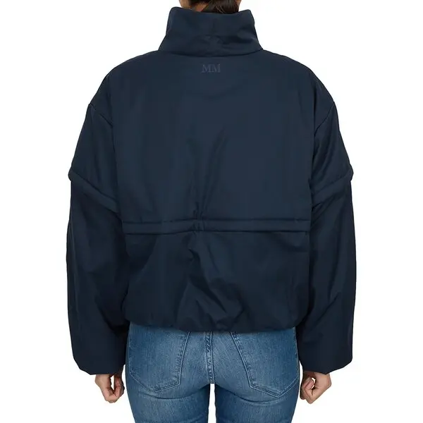 Max Mara Cotton-padded Jacket With Zip Closure - Black