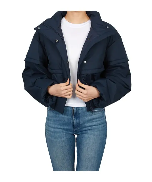 Max Mara Cotton-padded Jacket With Zip Closure - Black