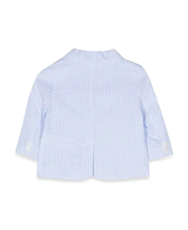 IL GUFO Single-breasted Striped Blazer - Blue