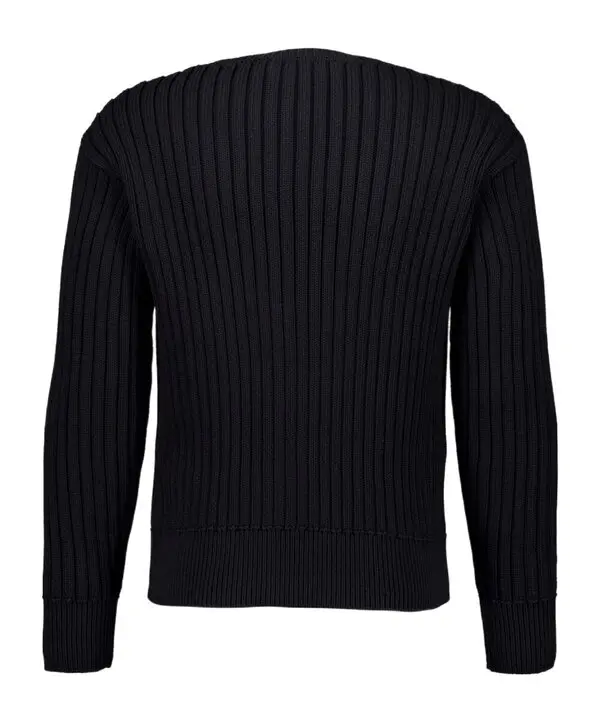 Marni Ribbed Logo Crewneck Sweater