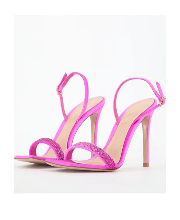 GIANVITO ROSSI Logo High-heeled Sandals - Pink