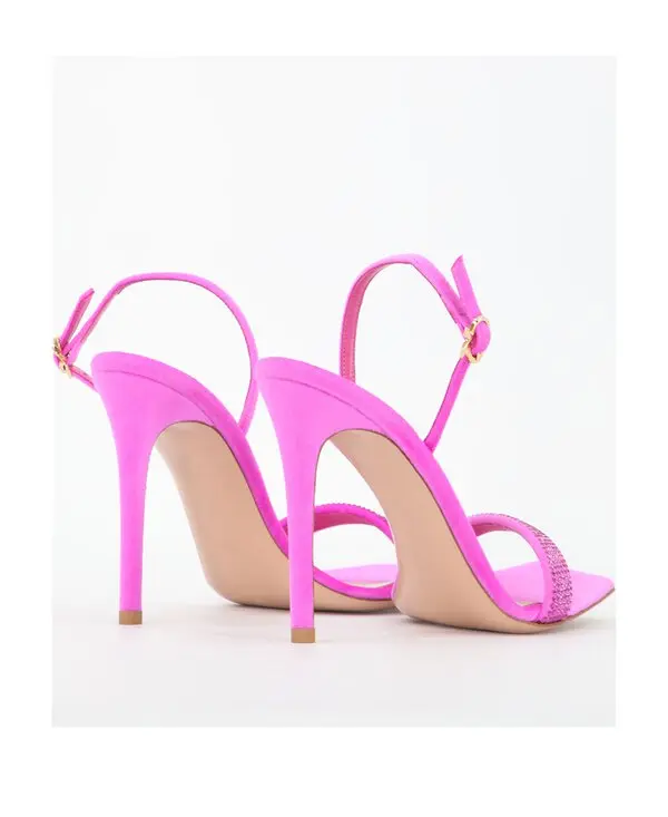 GIANVITO ROSSI Logo High-heeled Sandals - Pink