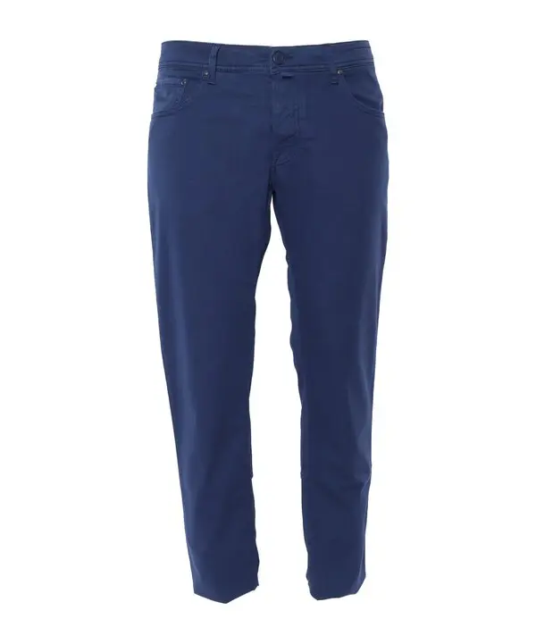 Jacob Cohen Nick Mid-rise Slim-fit Trousers - Blue