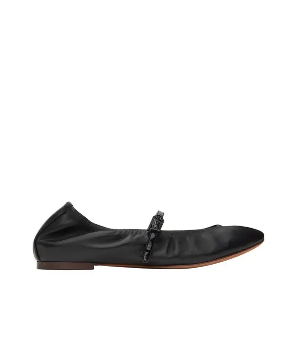 LANVIN Logo Mary Jane Flats