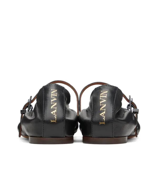 LANVIN Logo Mary Jane Flats