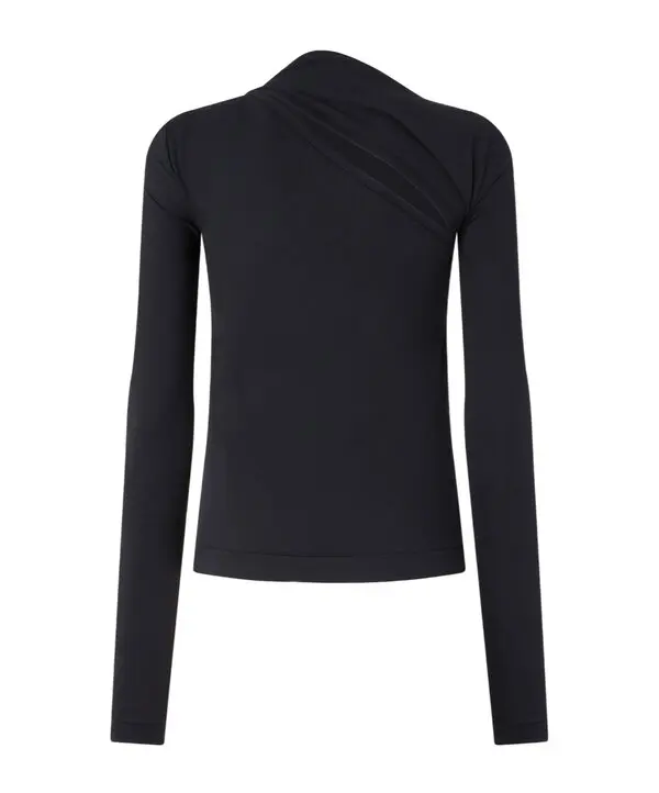 Pinko Asymmetrical Cut-out Long-sleeve Top