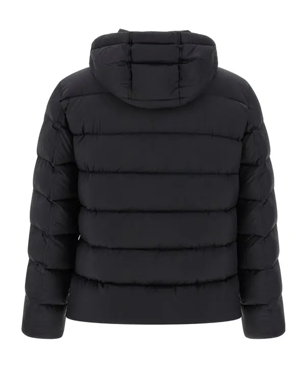 Herno Hooded Quilted Bomber Jacket - Blue