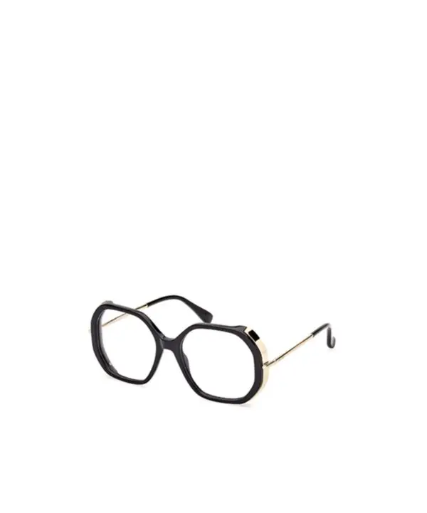 Max Mara Geometric Frame Eyeglasses - Black