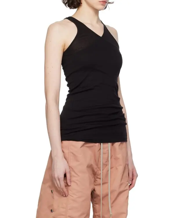 Rick Owens Asymmetrical Layered Sleeveless Tank Top