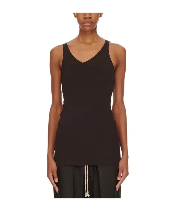 Rick Owens Asymmetrical Layered Sleeveless Tank Top