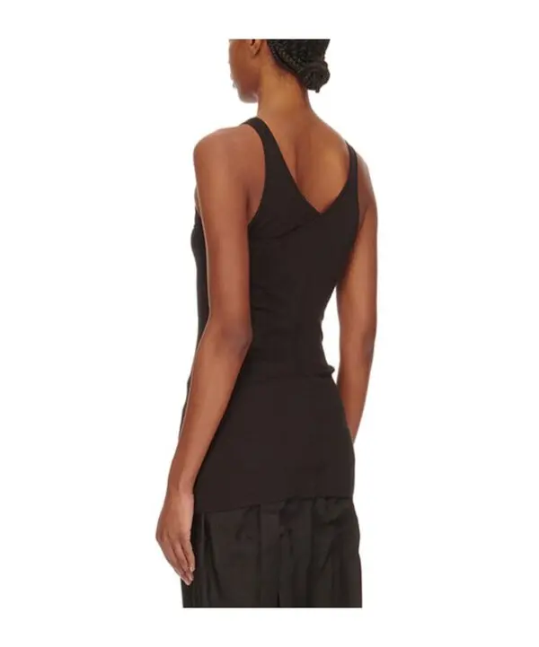 Rick Owens Asymmetrical Layered Sleeveless Tank Top