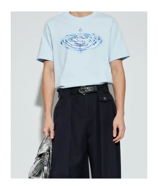 Casablanca Drip T-shirt - Light Blue